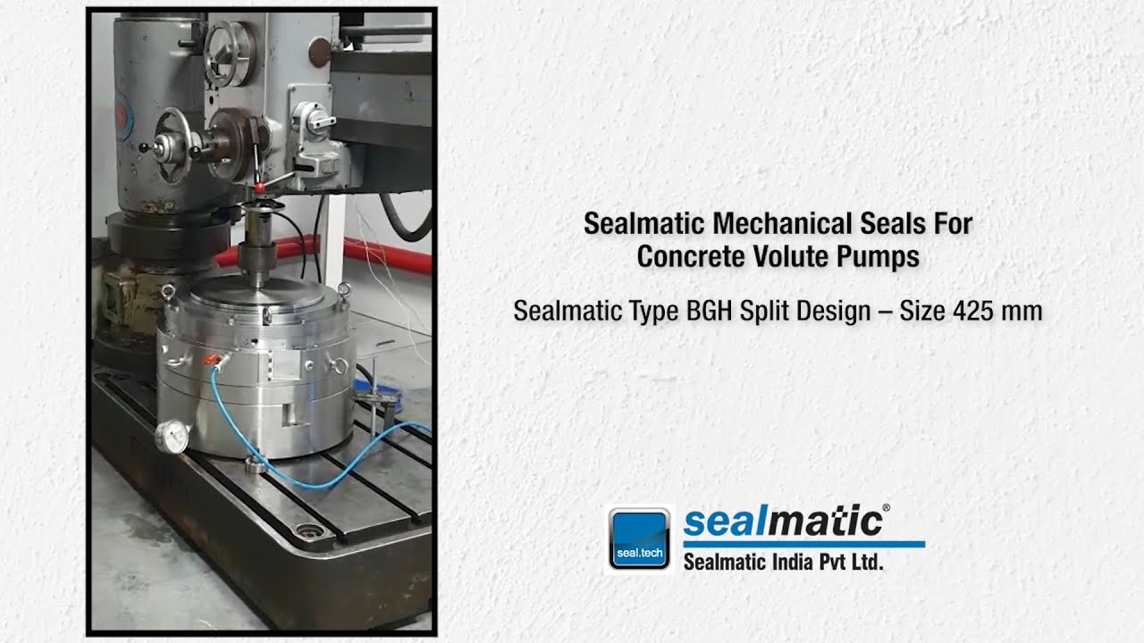 Sealmatic Mechanical Seals For Concrete Volute Pumps : Mechanical Seal ...