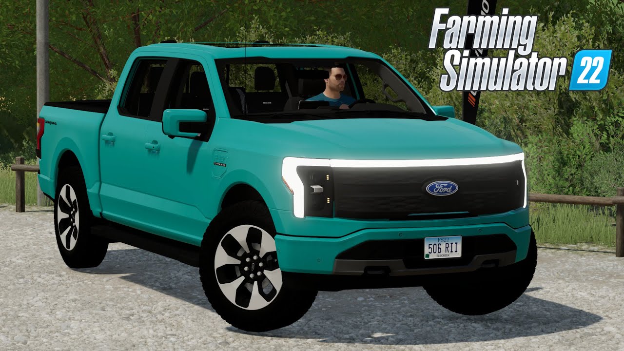 FS22 - 2023 Ford F-150 Lightning - EV Car Mod for Farming Simulator ...