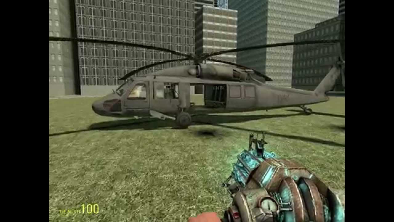 Garrys mod helicopter explosions and more... - YouTube
