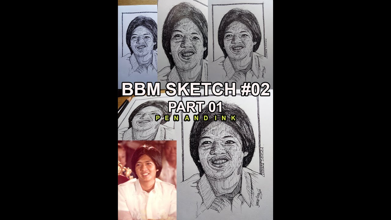 BBM SKETCH #02 PART 01 || PEN AND INK || #BBM #Marcos # ...