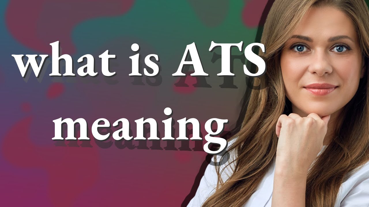 Ats | meaning of Ats - YouTube