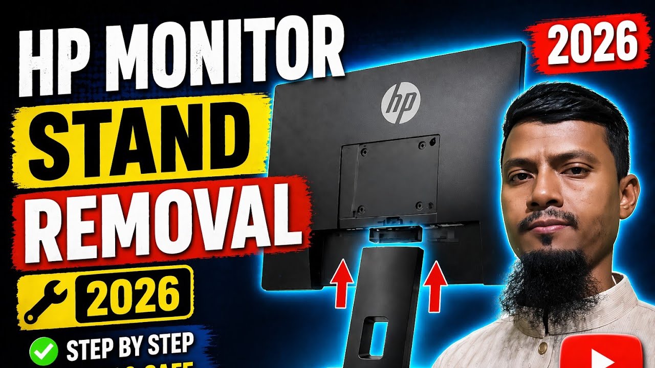 HP Monitor Stand Removal 2025 | Created by Afjal Hossain - YouTube