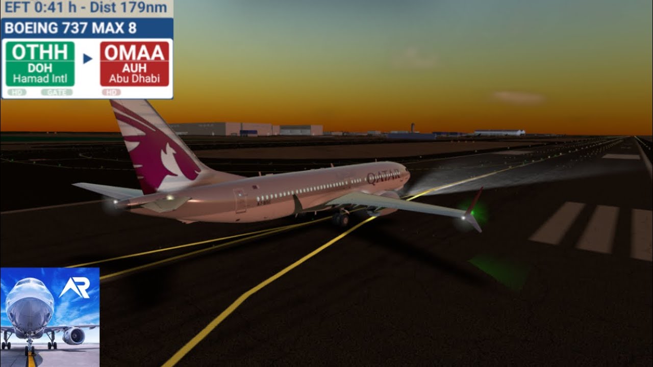 FULL REALISTIC FLIGHT RFS Qatar 737 max OTHH to OMAA - YouTube