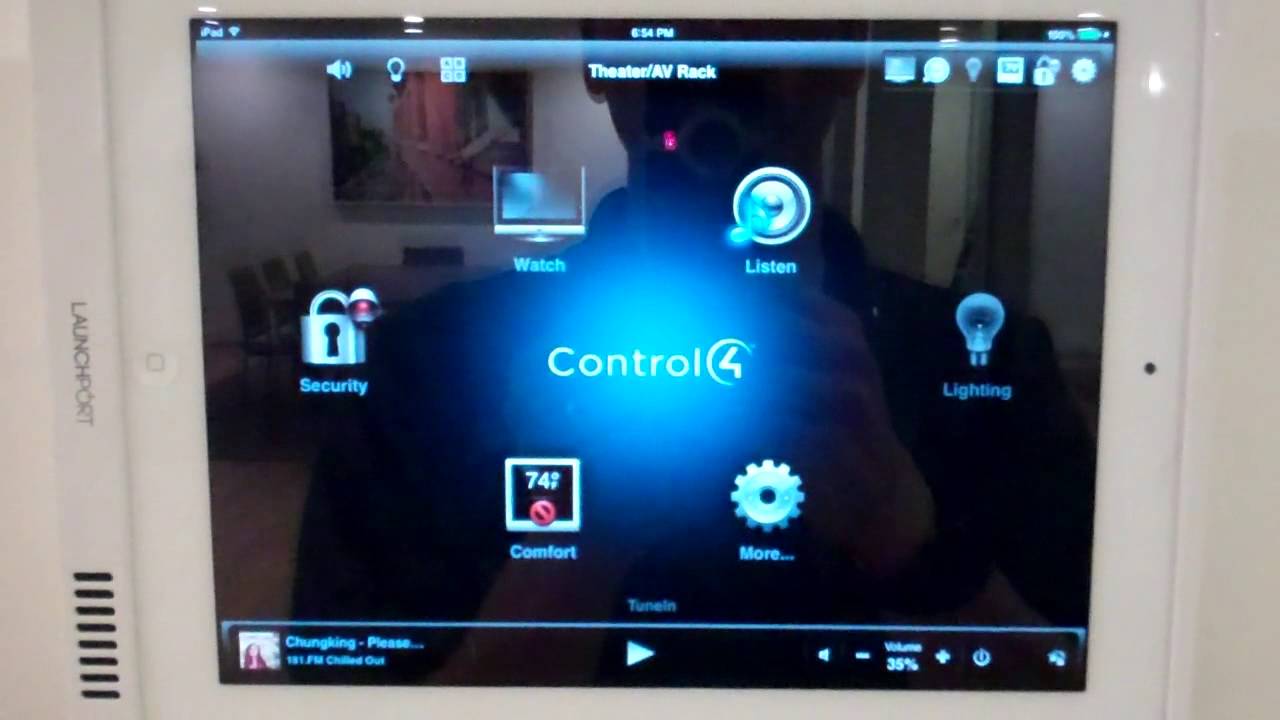 This Video Introduces the Control4 Home Screen on an Ipad with a ...