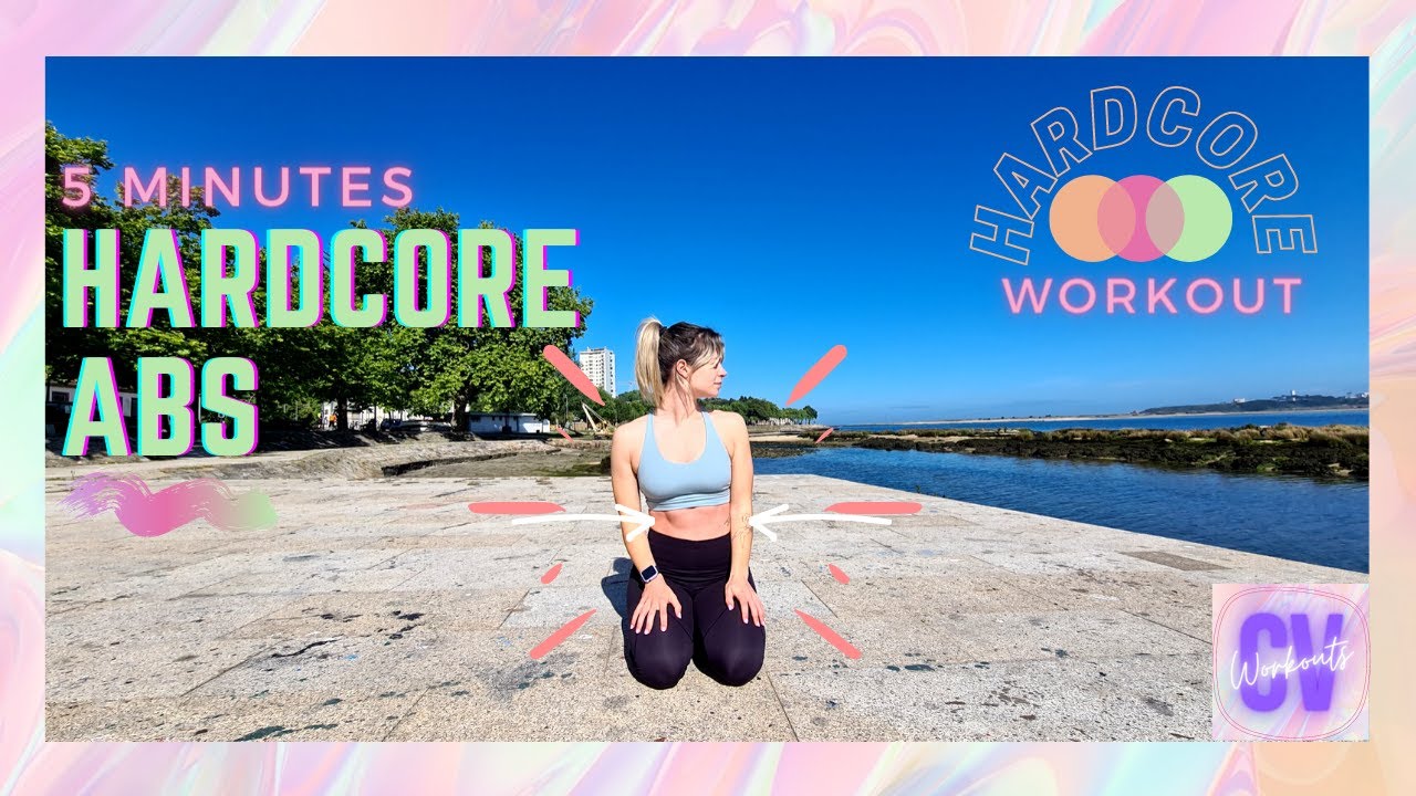 5 MIN HARDCORE ABS WORKOUT | No equipment | No rest | Outdoor view ...