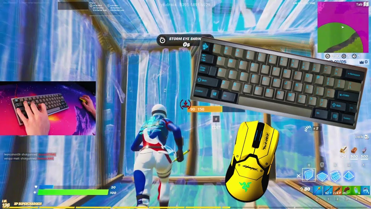 $650 Custom Keyboard ASMR Chill🤩Satisfying Keyboard Fortnite 240 FPS ...