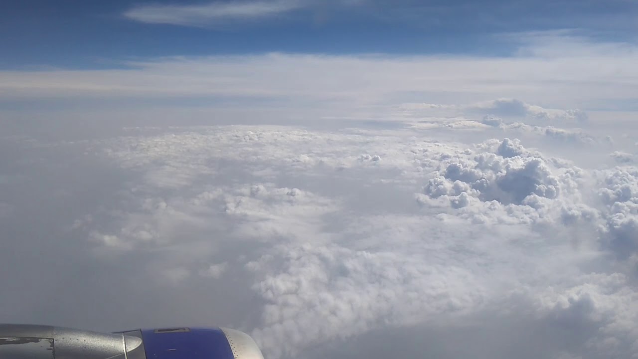 Amazing view of clouds at 35000 feet - YouTube