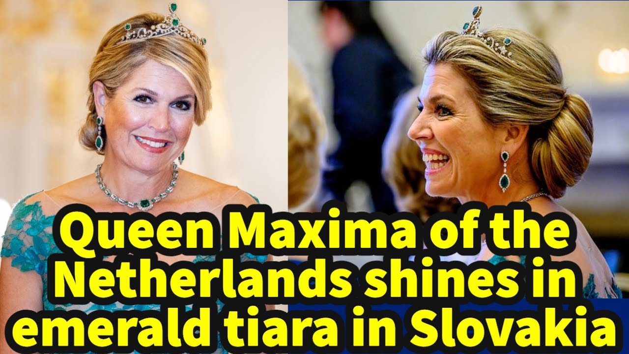 Queen Maxima of the Netherlands dazzles in the Dutch Emerald Tiara at a ...