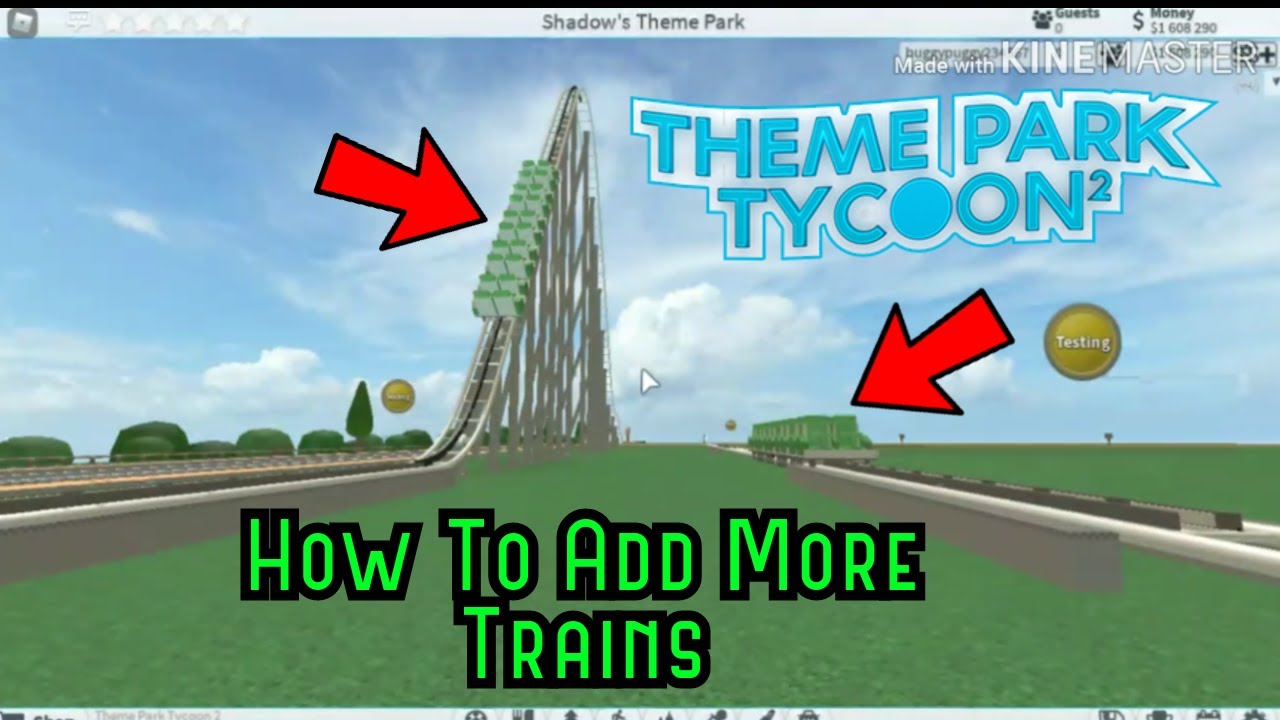 How To Add More Trains To Your Rollercoaster | Theme Park Tycoon 2 ...