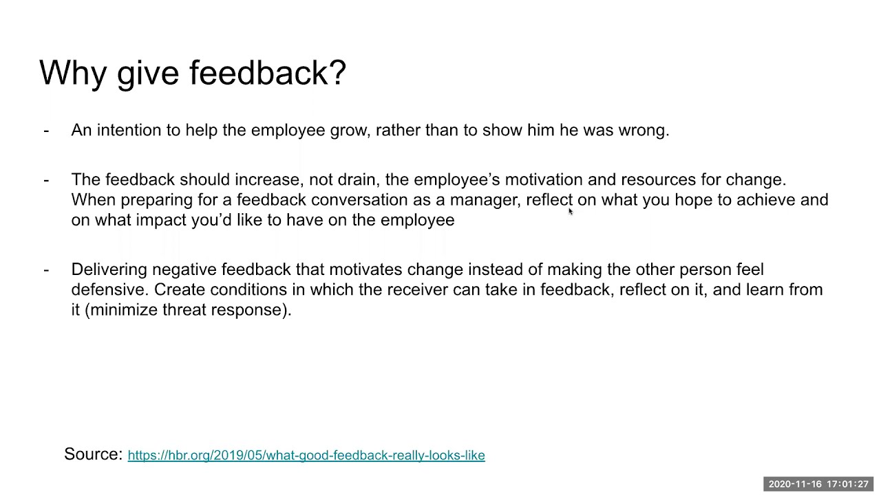 Giving Actionable Feedback - YouTube