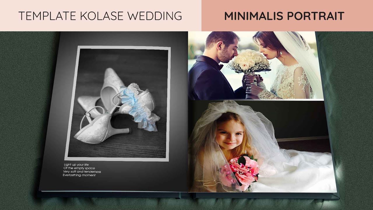 Template Kolase Wedding - Minimalis Portrait - YouTube