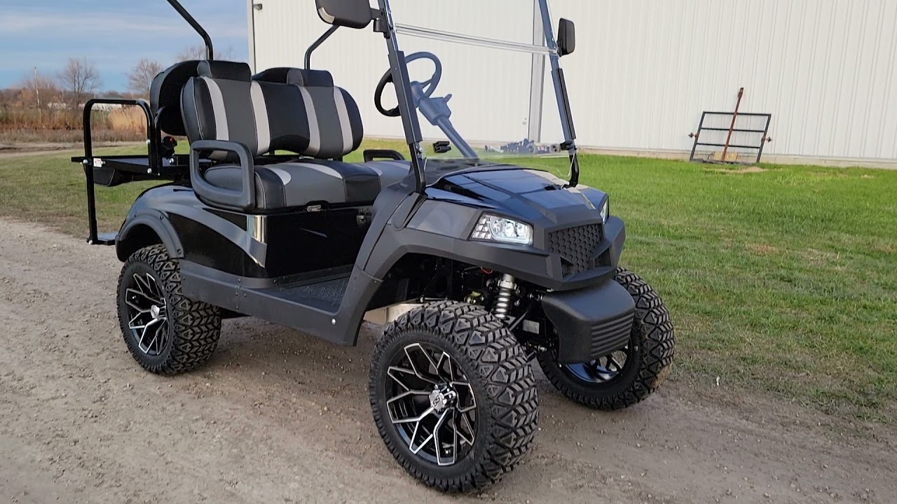 New Black Terminator 48v Electric Golf Cart 4 Passenger Available Today ...