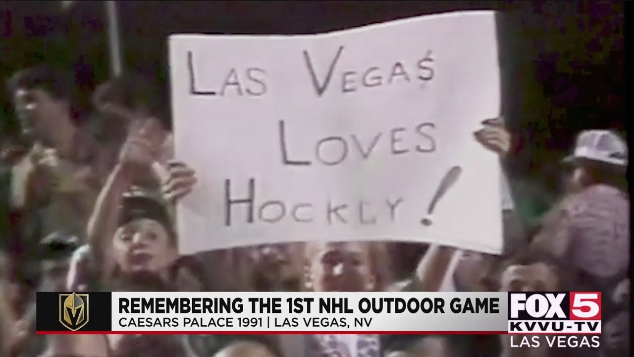 Remembering the first NHL outdoor game: Las Vegas in 1991 - YouTube