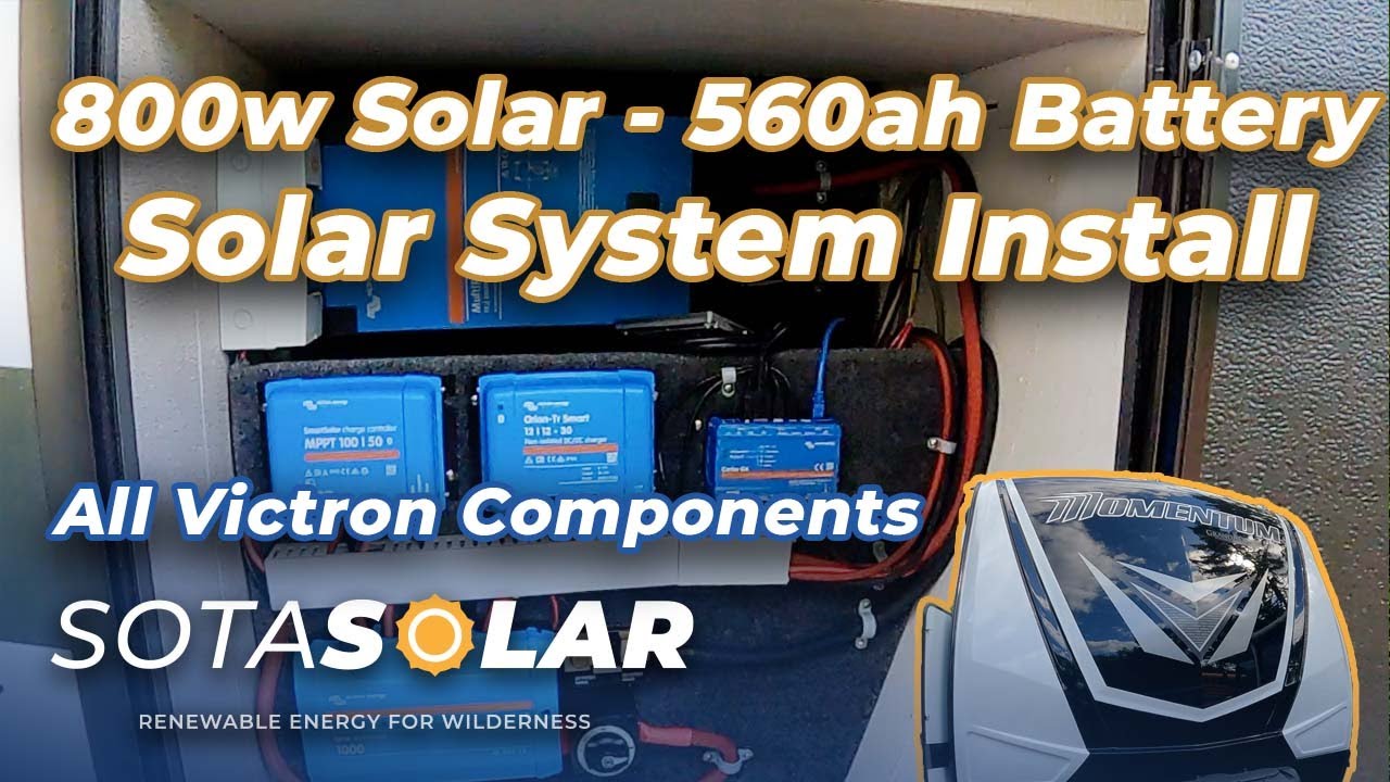 Grand Design Momentum G Class Toy Hauler Victron Solar System Install ...