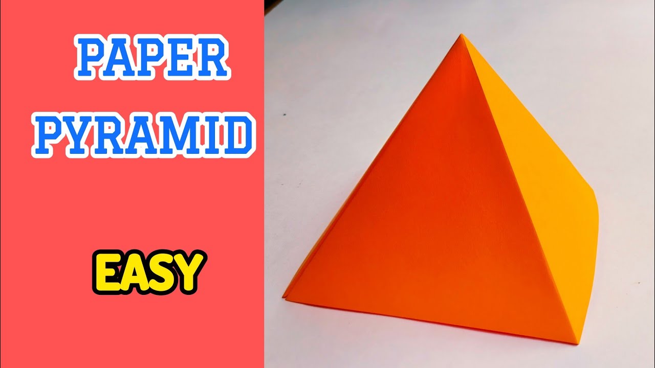 How to make a paper PYRAMID easy | Easy Paper Craft | Origami Craft ...