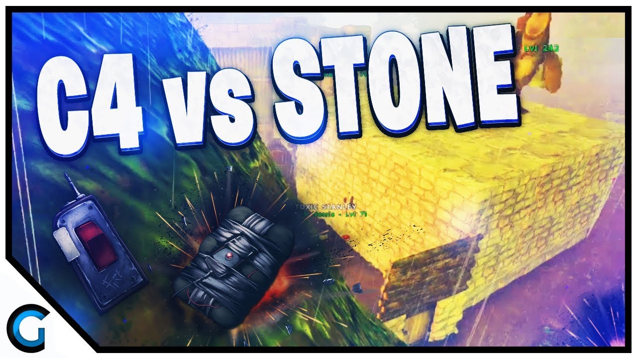 A Guide to Explosives | C4 vs Stone Base in ARK: Survival Evolved - YouTube