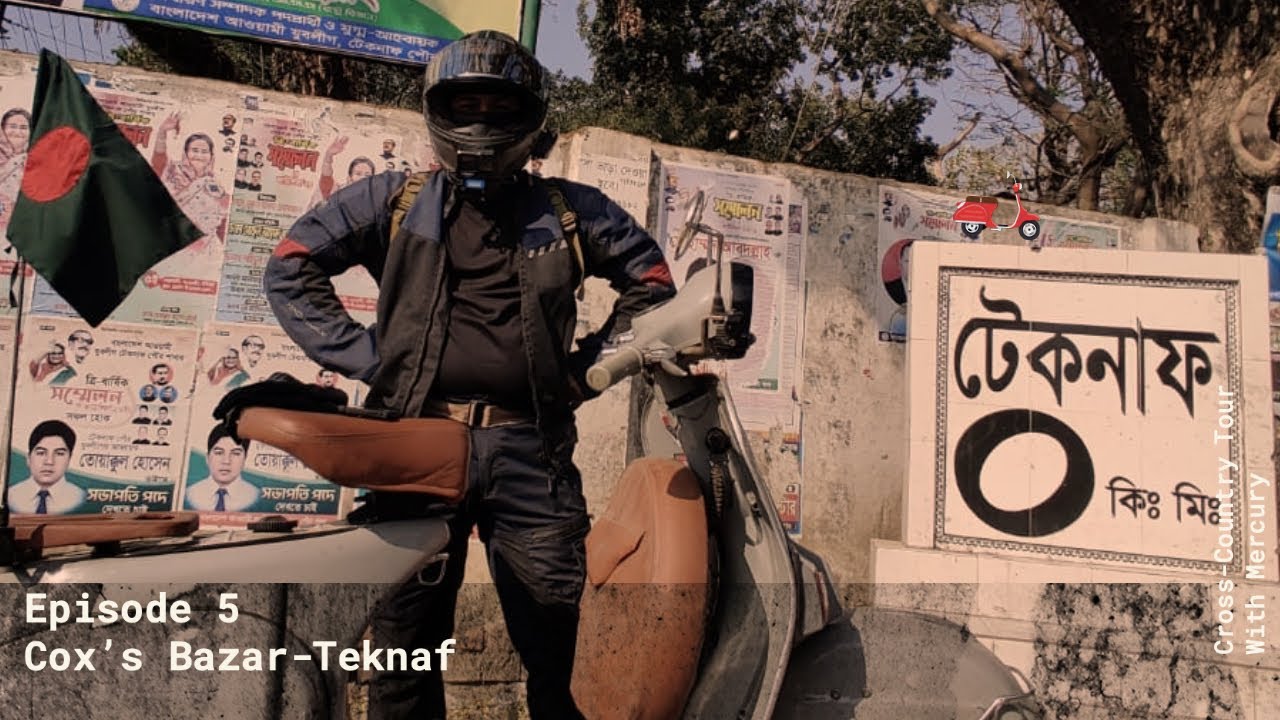 Tetulia To Teknaf with a classic vespa|Cox’s Bazar To Teknaf Zero Point|Episode 5| Bajaj|Chetak ...