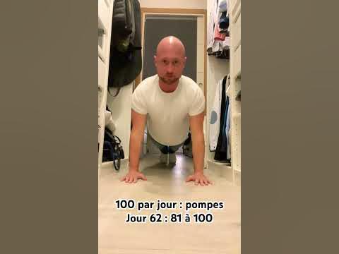 100 par jour : pompes - Jour 62 : 81 à 100 #motivation - YouTube