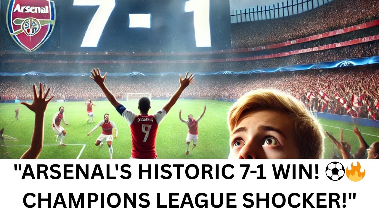 🔥 "ARSENAL MAKES CHAMPIONS LEAGUE HISTORY! RECORD-BREAKING 7-1 WIN ...