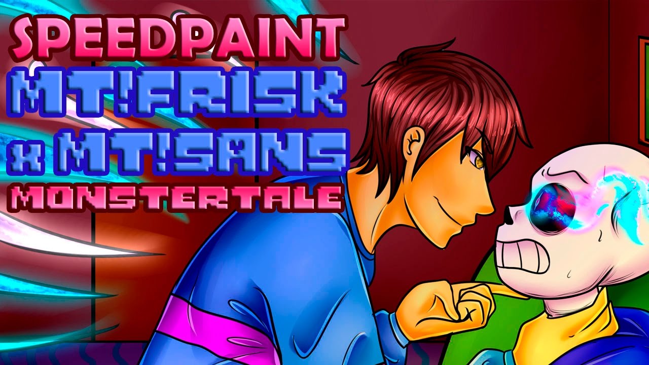 Speedpaint: Undertale AU SHIP! MT!Sans x MT!Frisk (Frans) - YouTube