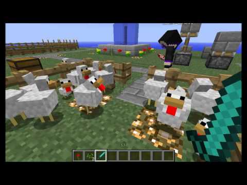 minecraft tuto enclos à poule - YouTube