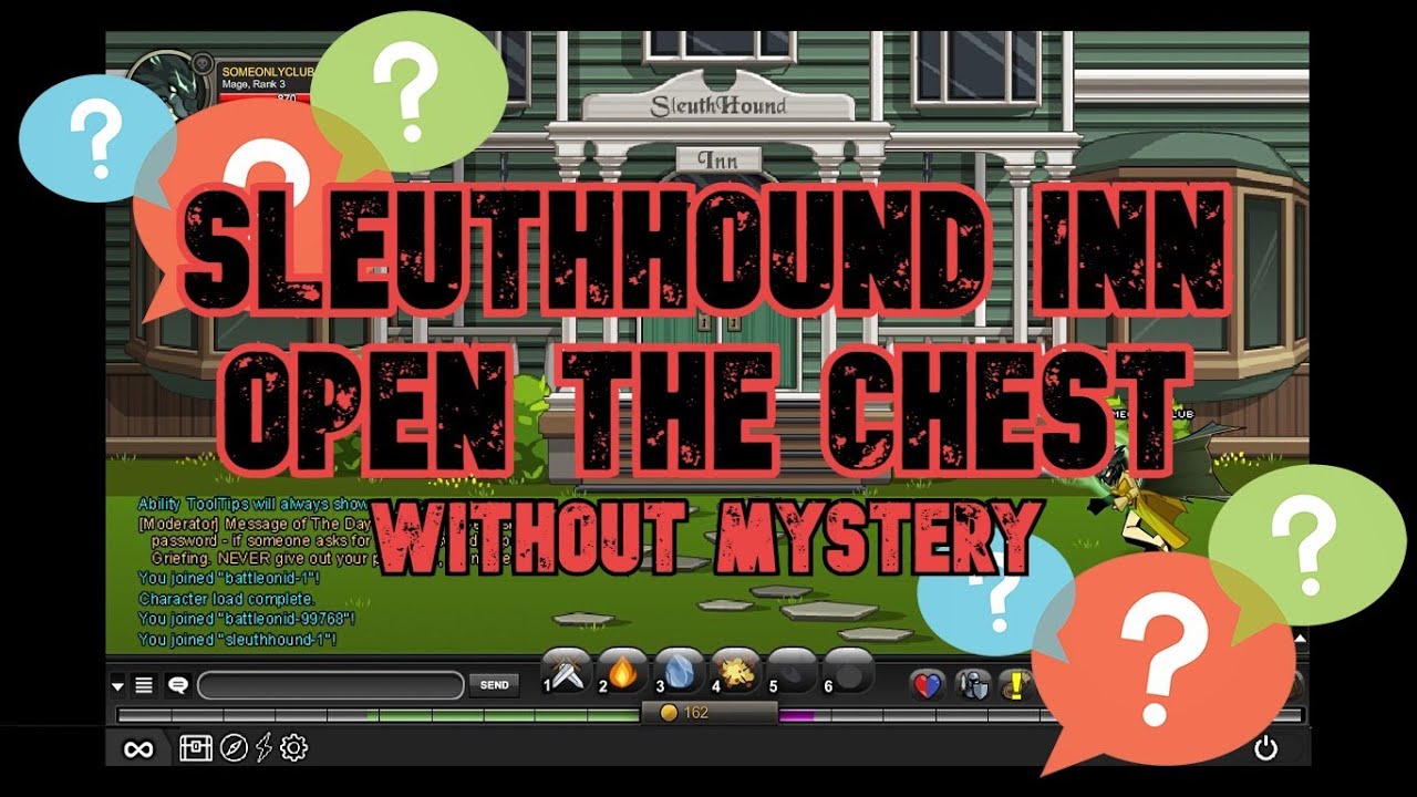 AQW How to Open SleuthHound Chest without Mystery - YouTube