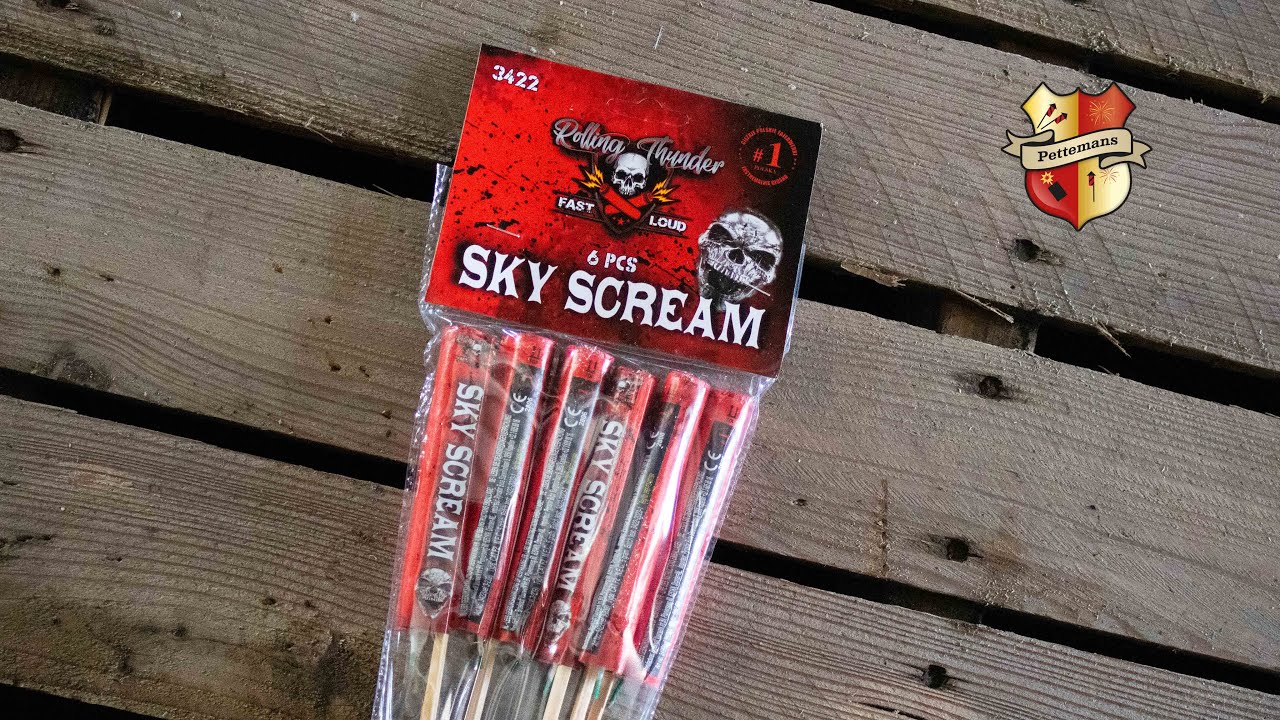 Sky Scream - rolling Thunder pijlenset Vuurwerk - YouTube