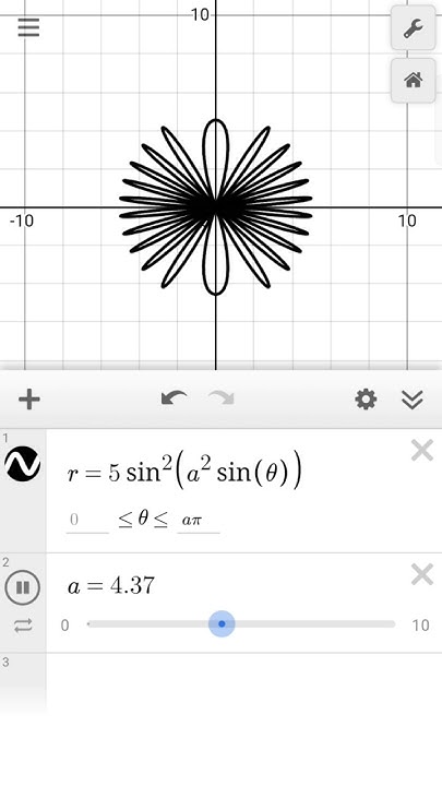 polar curve in desmos graphing calculator #desmos #math #mathematics#animation #mathanimation# ...