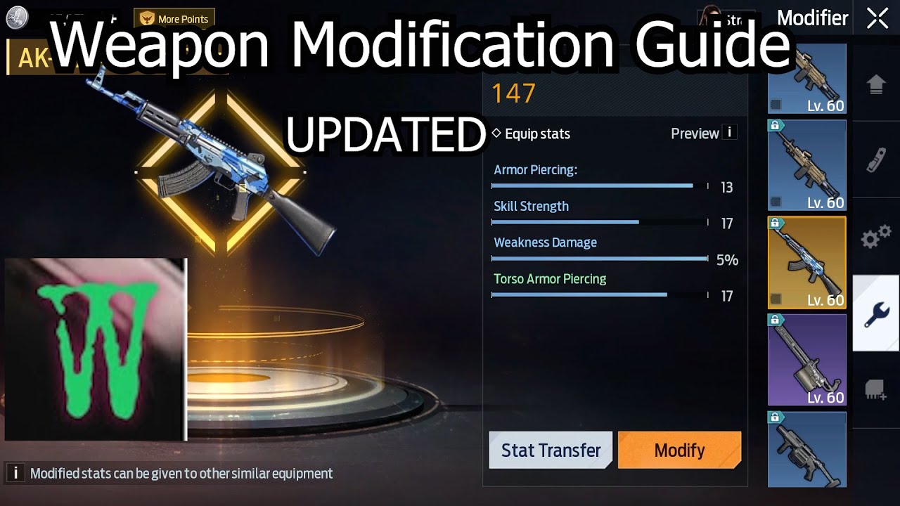 Undawn| Weapon stats modification and transfer guide (UPDATED) - YouTube