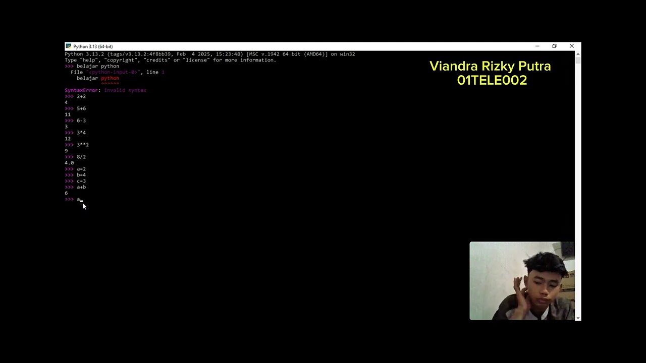 Belajar Python - Latihan 1 - YouTube