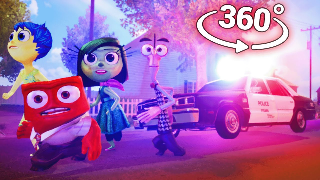 Inside Out 2 360° - POLICE CHASE | VR/360° Experience - YouTube