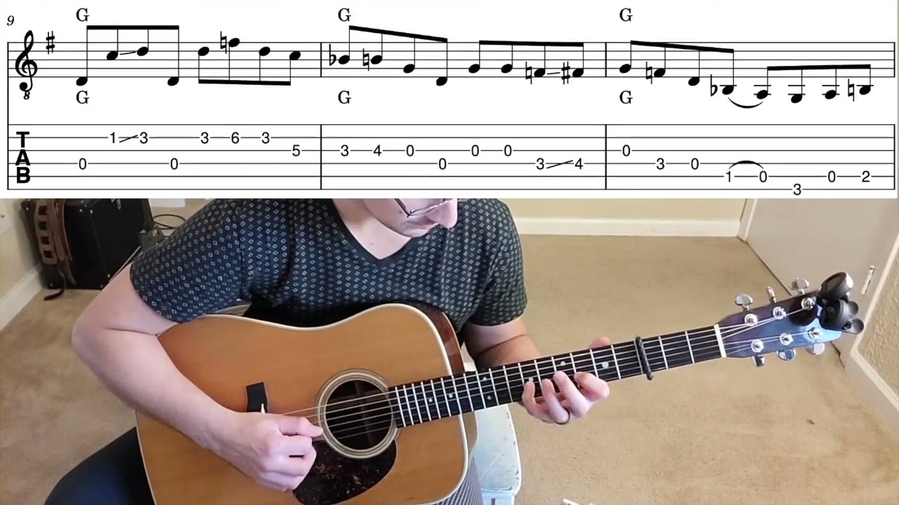 Tony Rice SOLO on Blue Ridge Cabin Home WITH TABS - YouTube