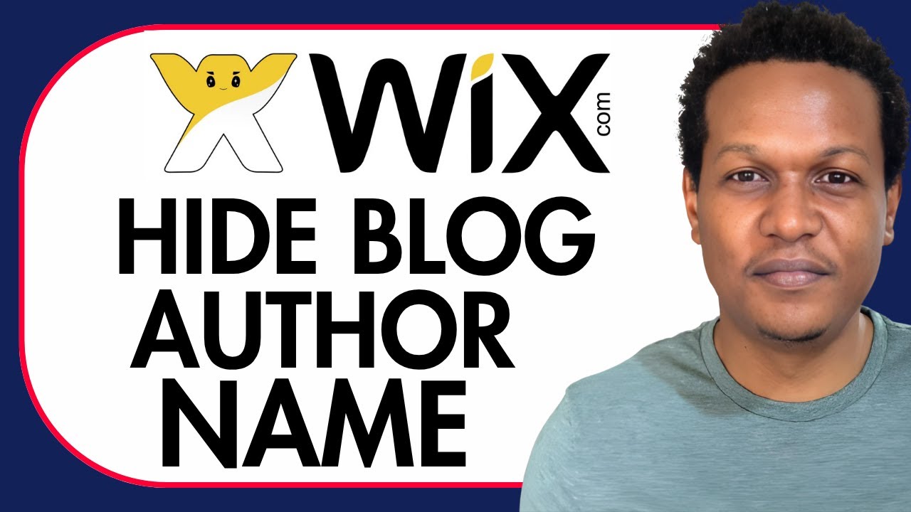 HOW TO HIDE BLOG AUTHOR NAME IN WIX WEBSITE - YouTube
