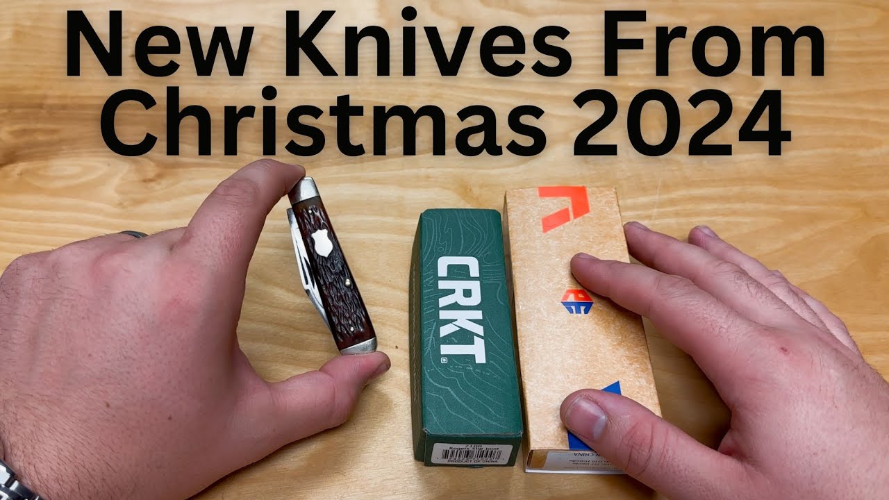My New Everyday Carry Knives From Christmas 2024(Petrified Fish, CRKT ...