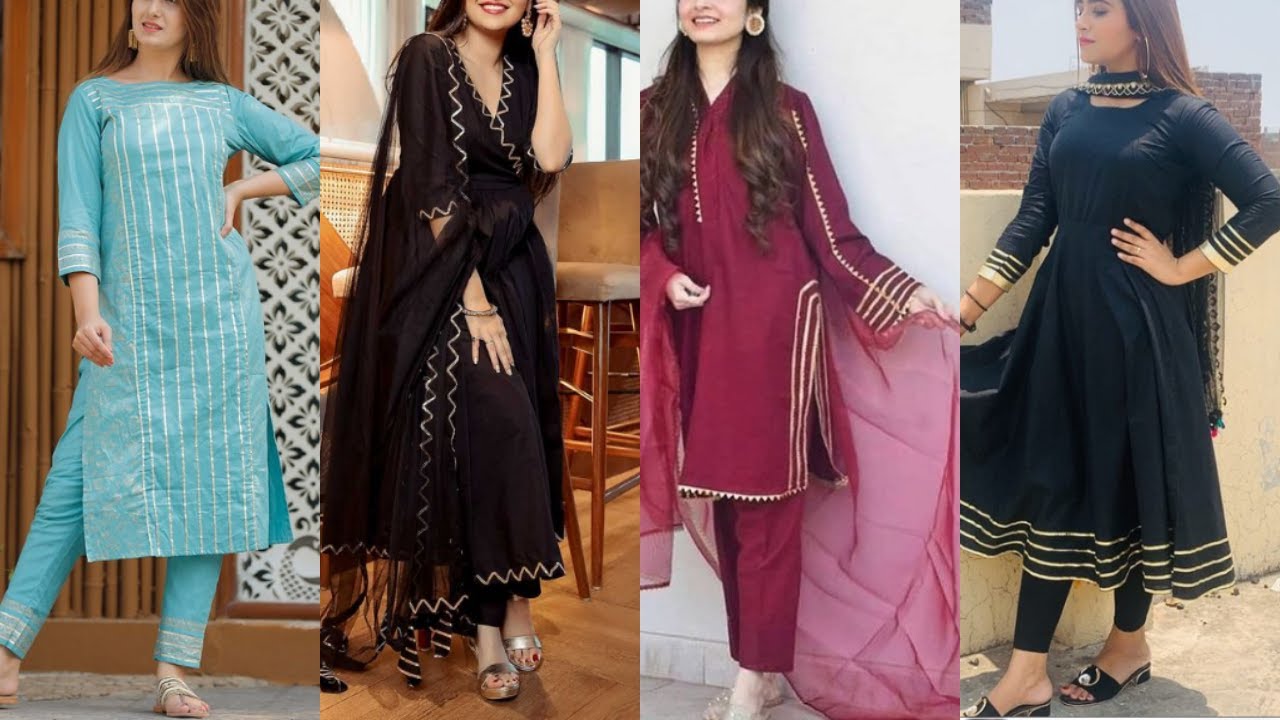 Top Stylish Gota Work Trendy Dress Design 2020 | Beautiful Gotta Patti ...