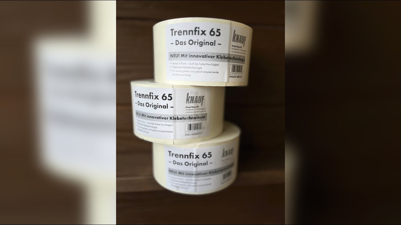 Стрічка розділова Knauf Trennfix (Тренфікс) - YouTube
