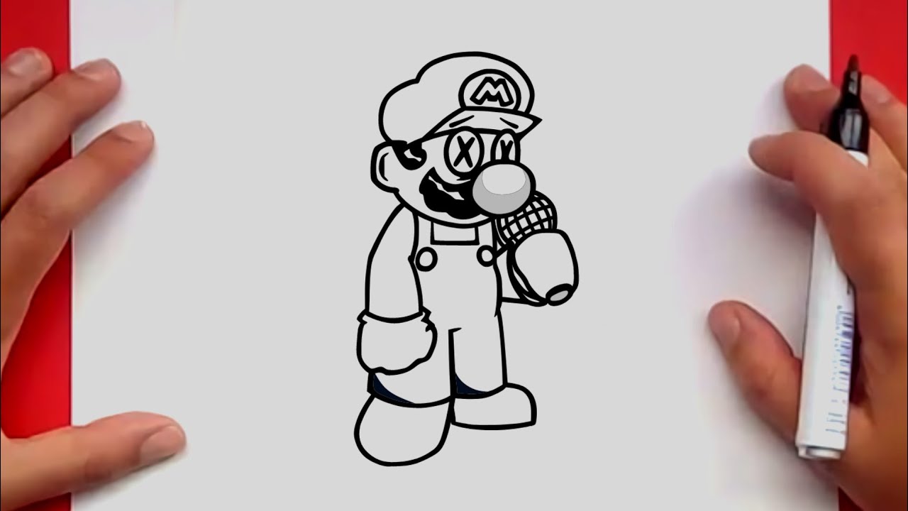 How to Draw FnF VS Mario FULL WEEK | Every Copy of Mario 64 is ...