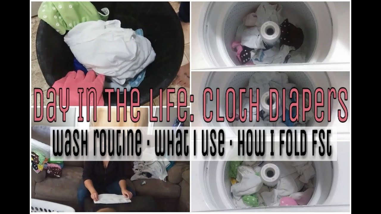 DITL | MY WASH ROUTINE & HOW TO FOLD FST | CLOTH DIAPERS | SAHM OF TWO ...