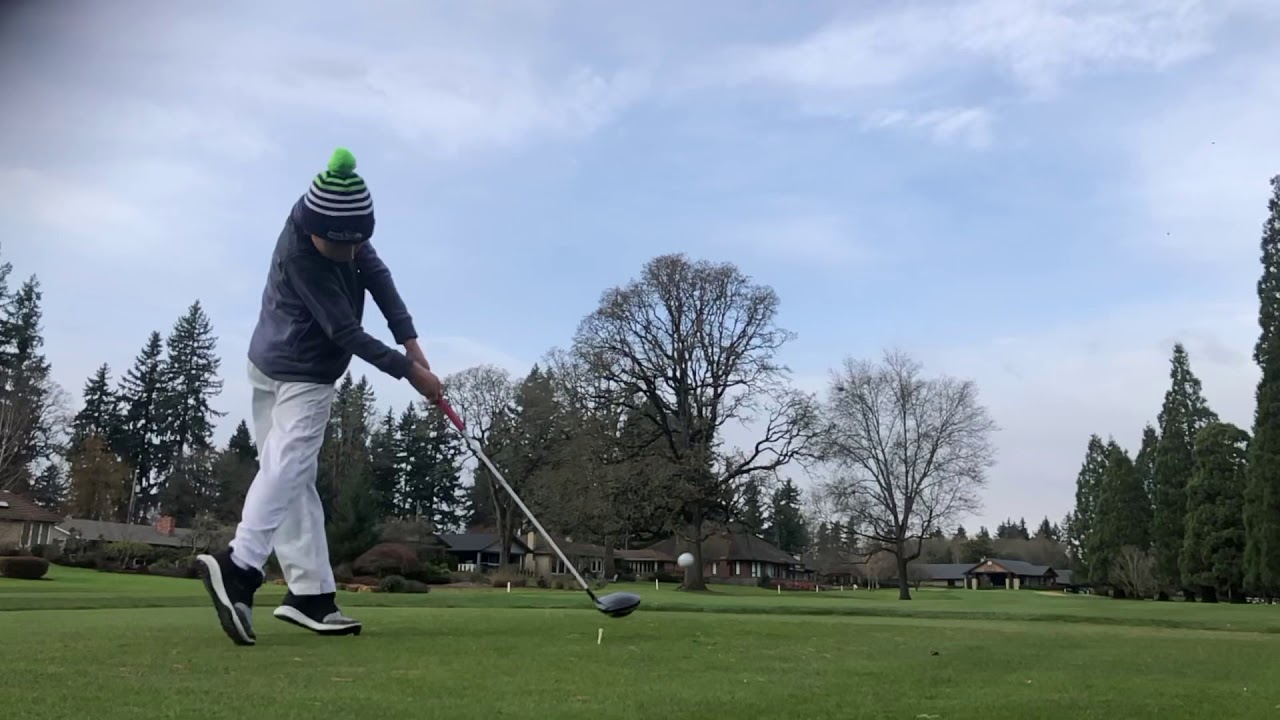 Junior golfer Christian Harlow age 8 - YouTube