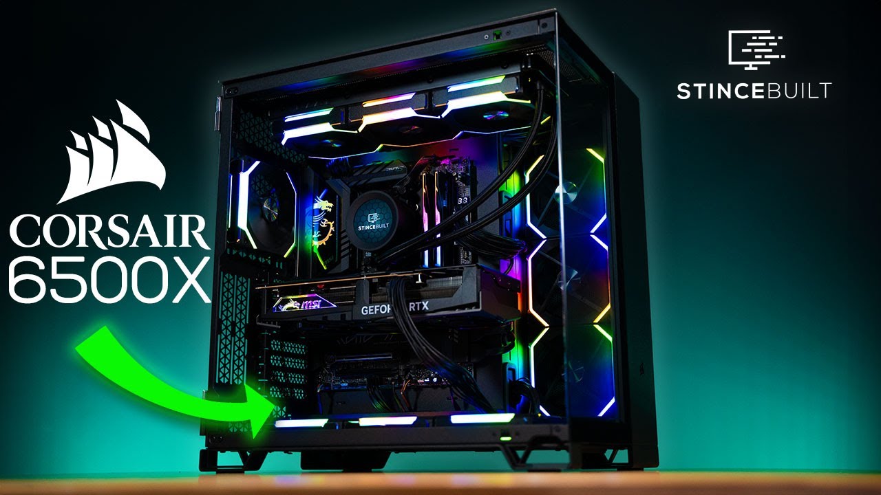 MASSIVE Corsair 6500x Gaming/Streaming PC BUILD! 10 Fans! - YouTube