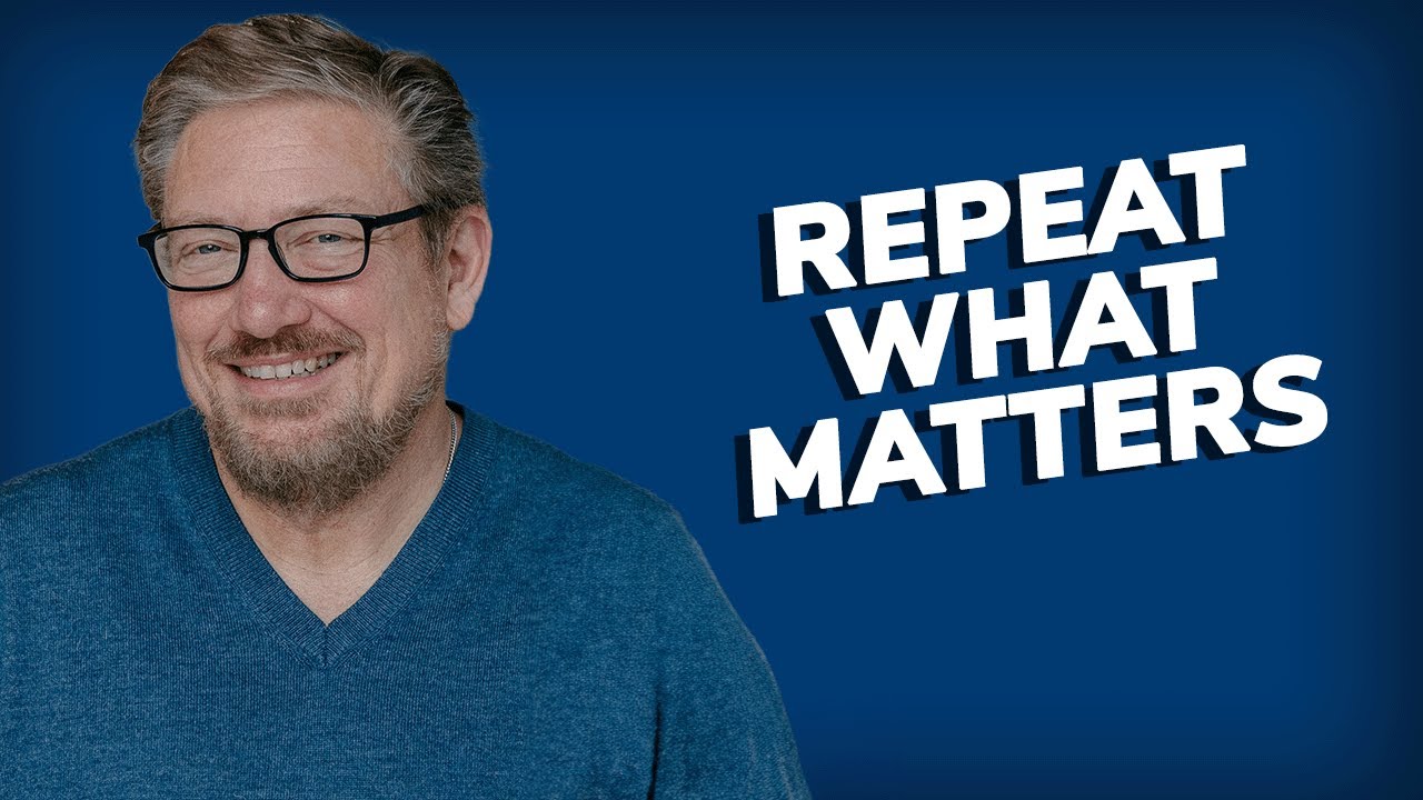 Repeat what matters - Agency Management Tip for Owners - YouTube