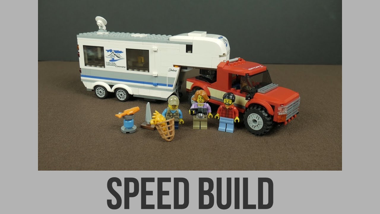 LEGO City Pickup & Caravan Speed Build - YouTube