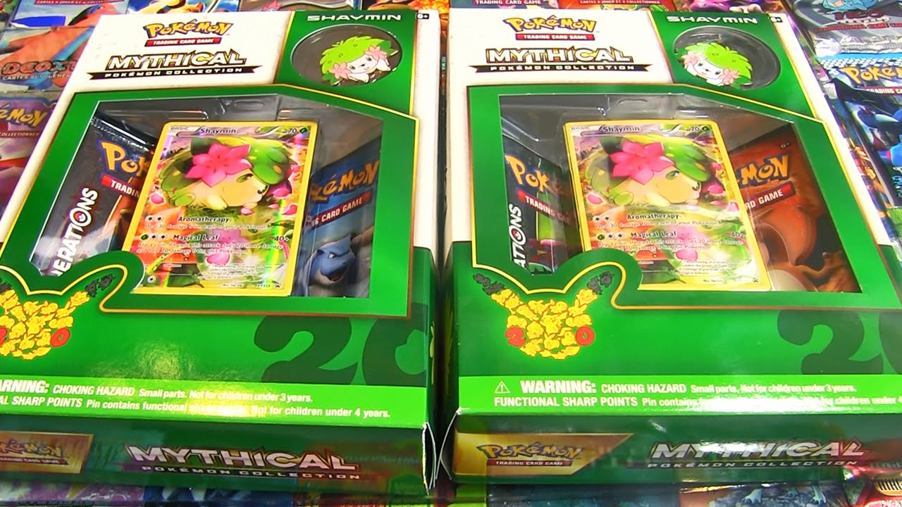 Ouverture de 2 Coffrets Mythical Pokémon Collection Shaymin ...