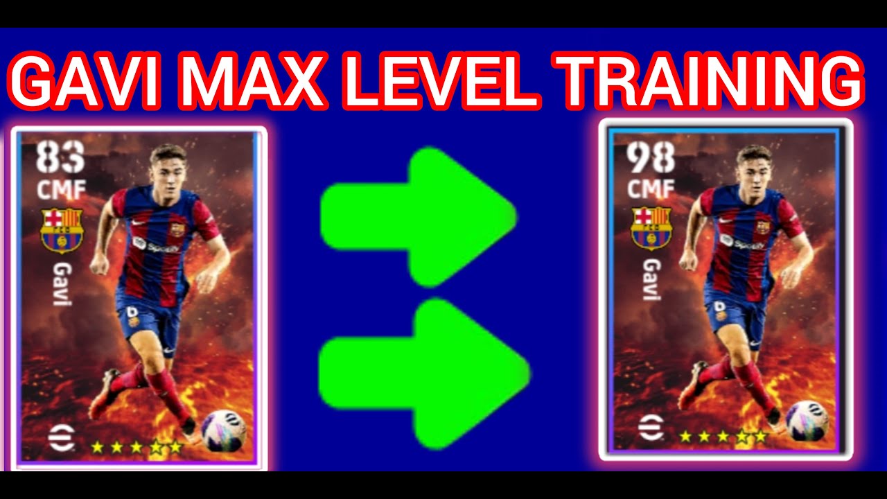Gavi max level training in efootball //How to train gavi in efootball # ...
