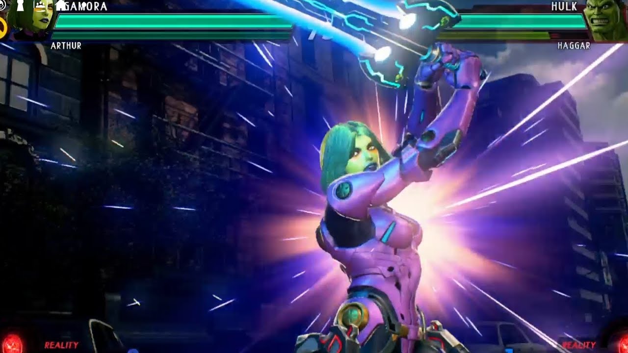 Gamora & Arthur VS Hulk & Haggar. Hardest AI! Marvel Vs Capcom Infinite ...