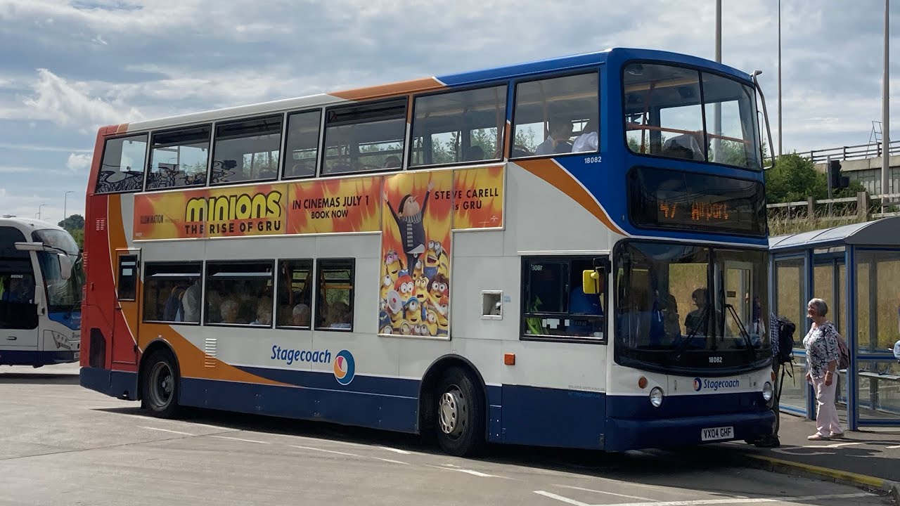 *Full Kickdown* Stagecoach in fife Alx400 trident 18082 (VX04 GHF ...