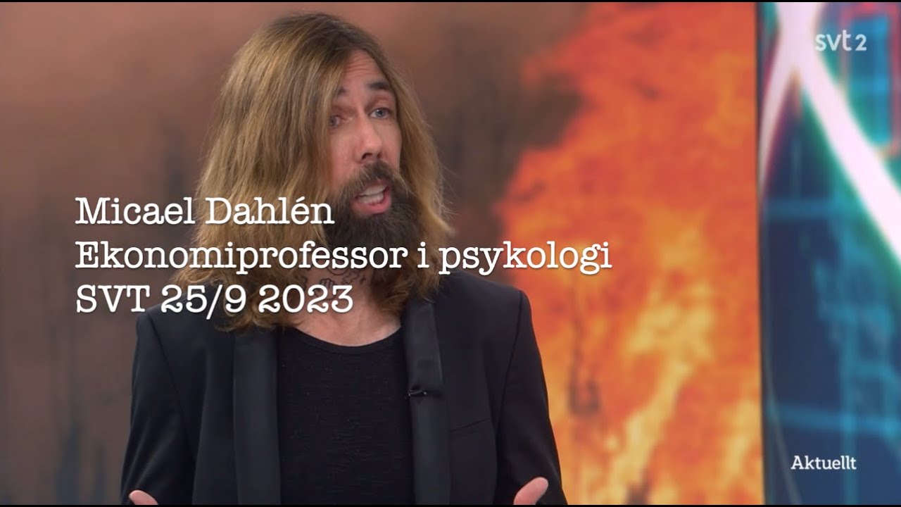 SVT förklarar "verkligheten" med Ekonomiprofessor i psykologi Micael ...