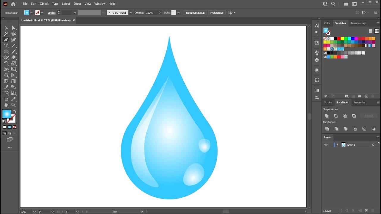 How To Draw A Water Droplet In Adobe Illustrator YouTube how-to-draw-a-water-droplet-in-adobe-illustrator-youtube