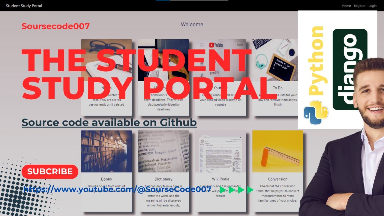 Build a Complete Student Study Portal with Django - To-Do, Homework ...