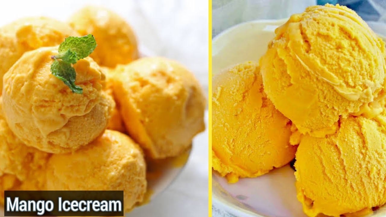 Easy Mango Ice Cream Recipe with Basic Ingredients | घर की चीज़ो से ...